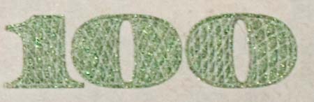 Detecting Counterfeit Money, Part II: Color-shifting Numbers