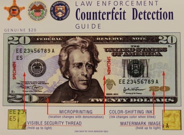 How to Detect a Counterfeit $20 Bill